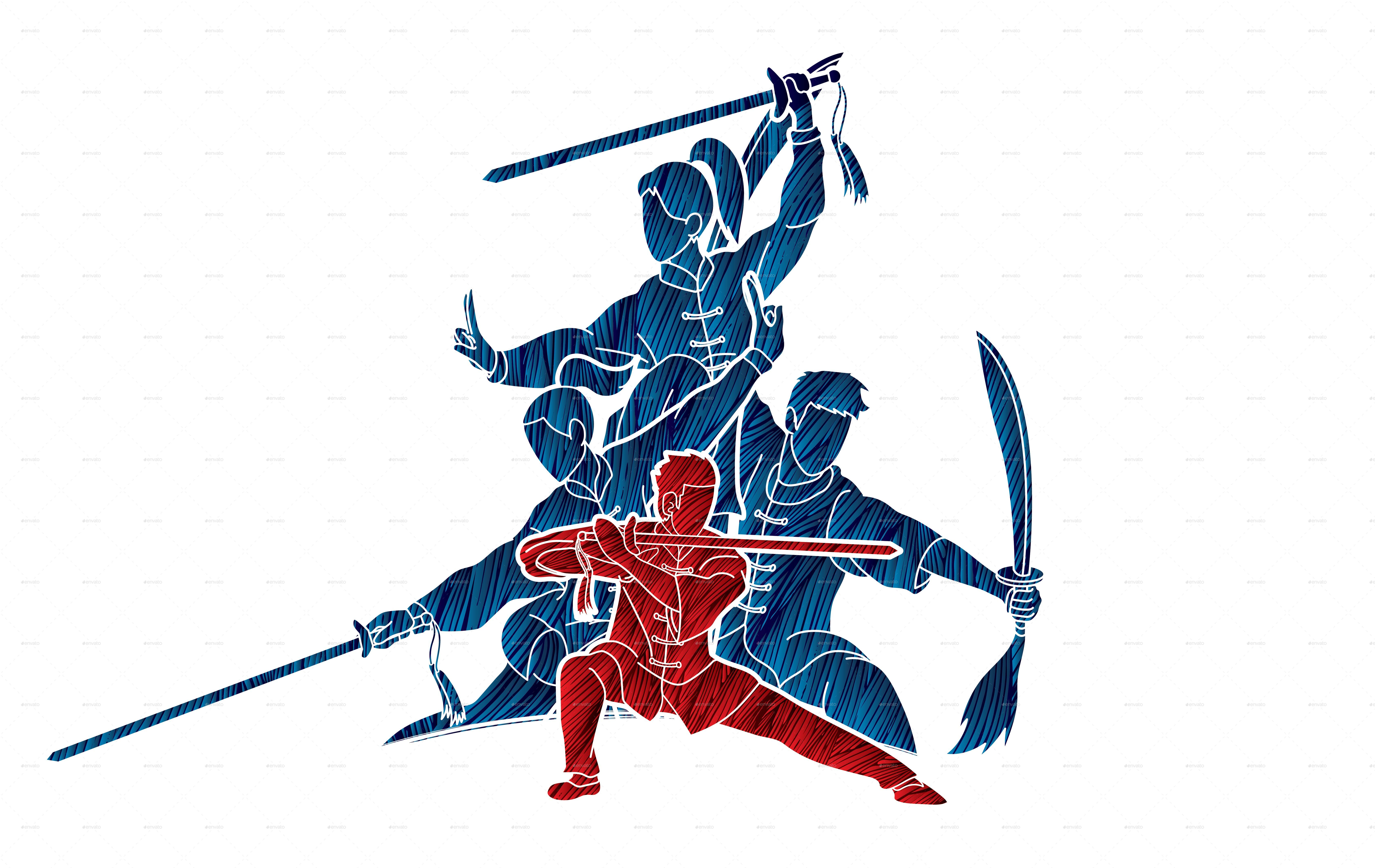 Kung Fu Fighting, Vectors | GraphicRiver