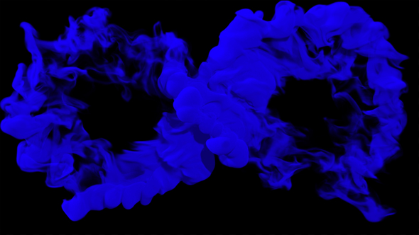 Navy Blue Smoke Collision, Motion Graphics | VideoHive