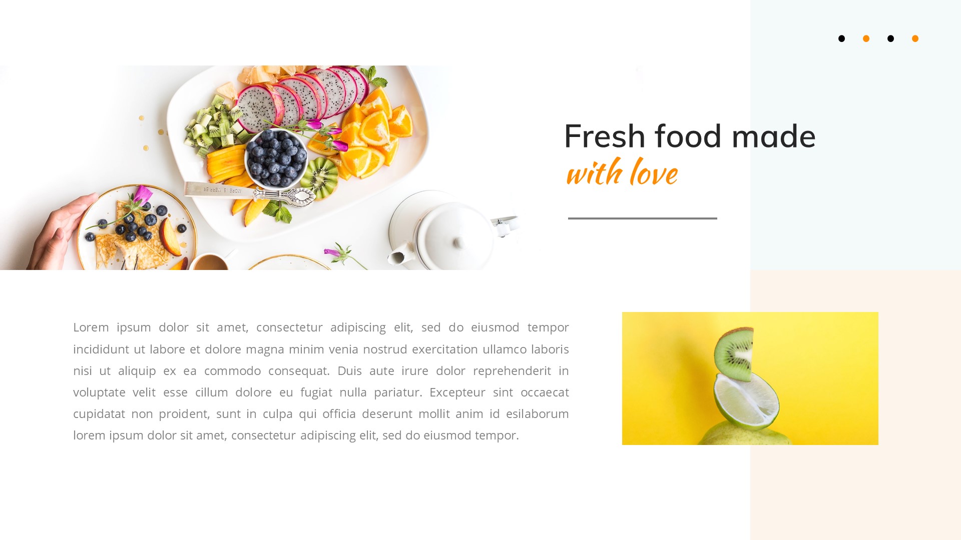 Refresh - Food Keynote Template, Presentation Templates | GraphicRiver