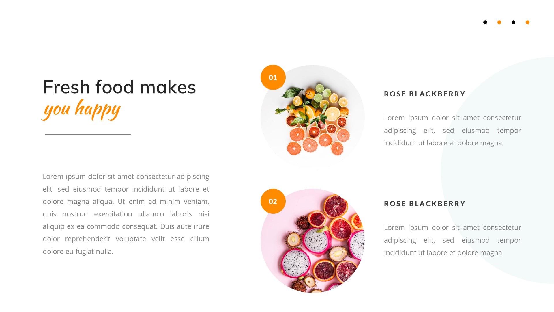 Refresh - Food Keynote Template, Presentation Templates | GraphicRiver