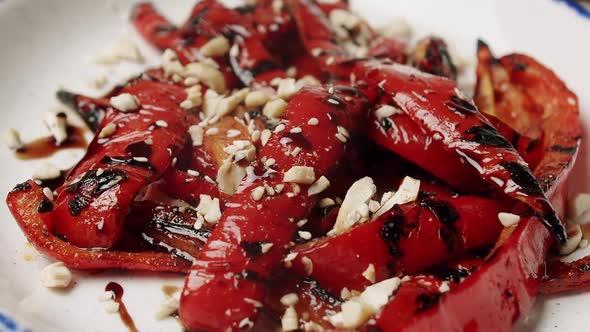 Grilled Red Peppers, Stock Footage | VideoHive