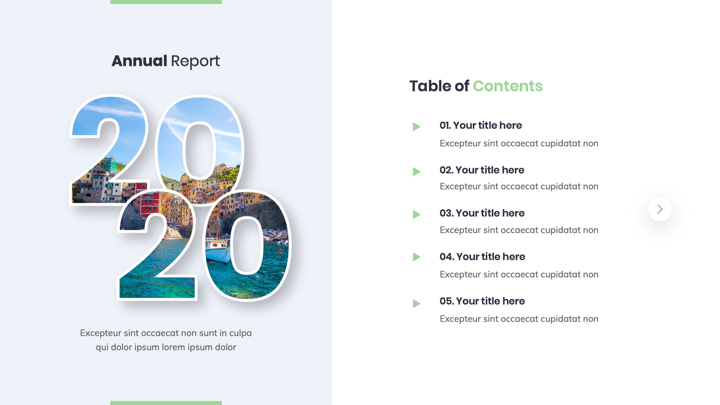 Annual Report & Infographic Slides Template, Presentation Templates