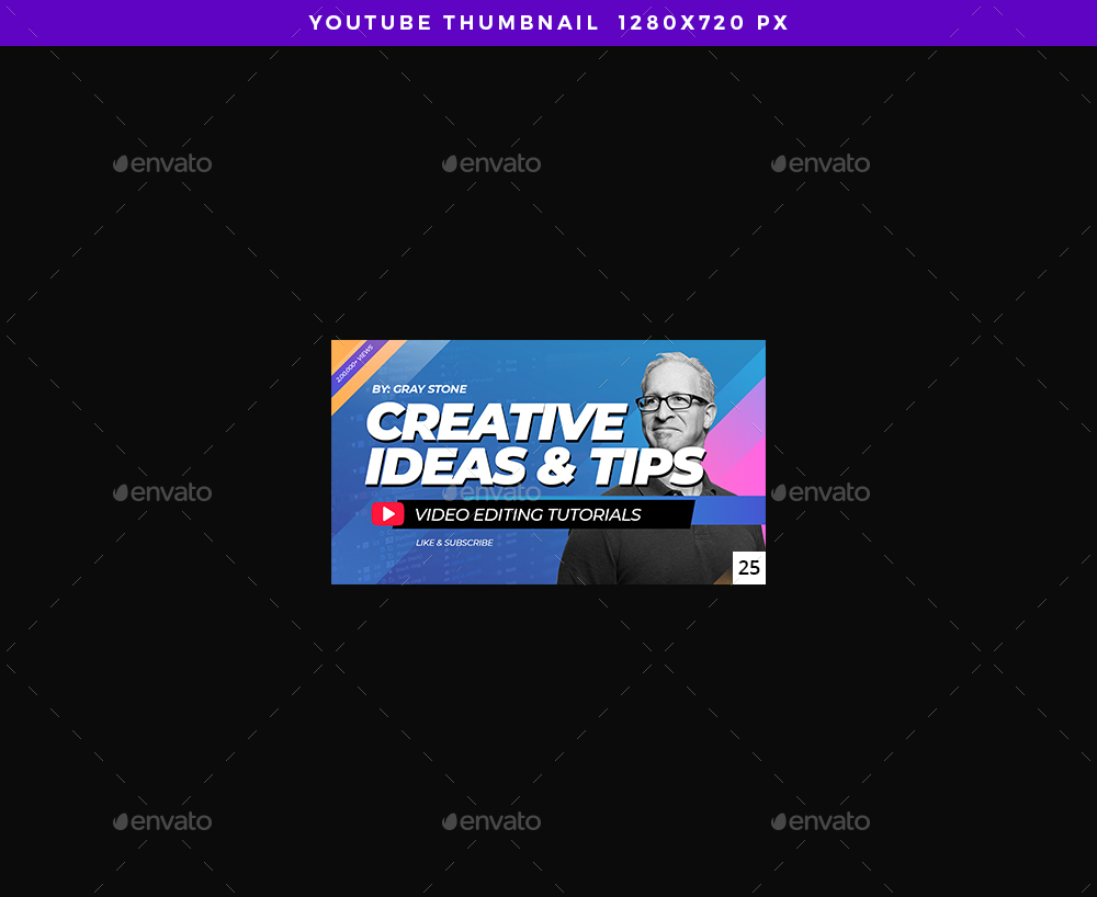 25 Youtube Thumbnail, Web Elements | GraphicRiver