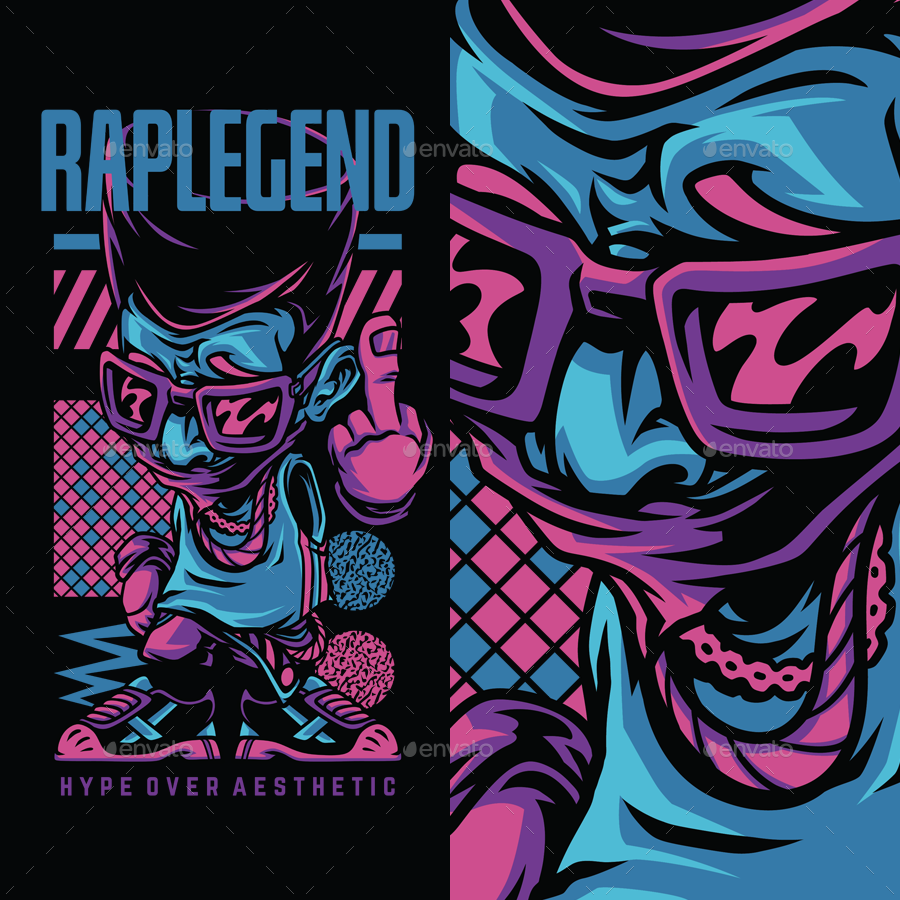 Rap Legend T-Shirt Design, T-Shirts | GraphicRiver