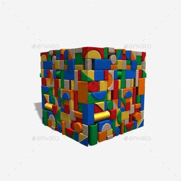 Toy Wooden Blocks Seamless Texture by Lucky_Fingers | 3DOcean