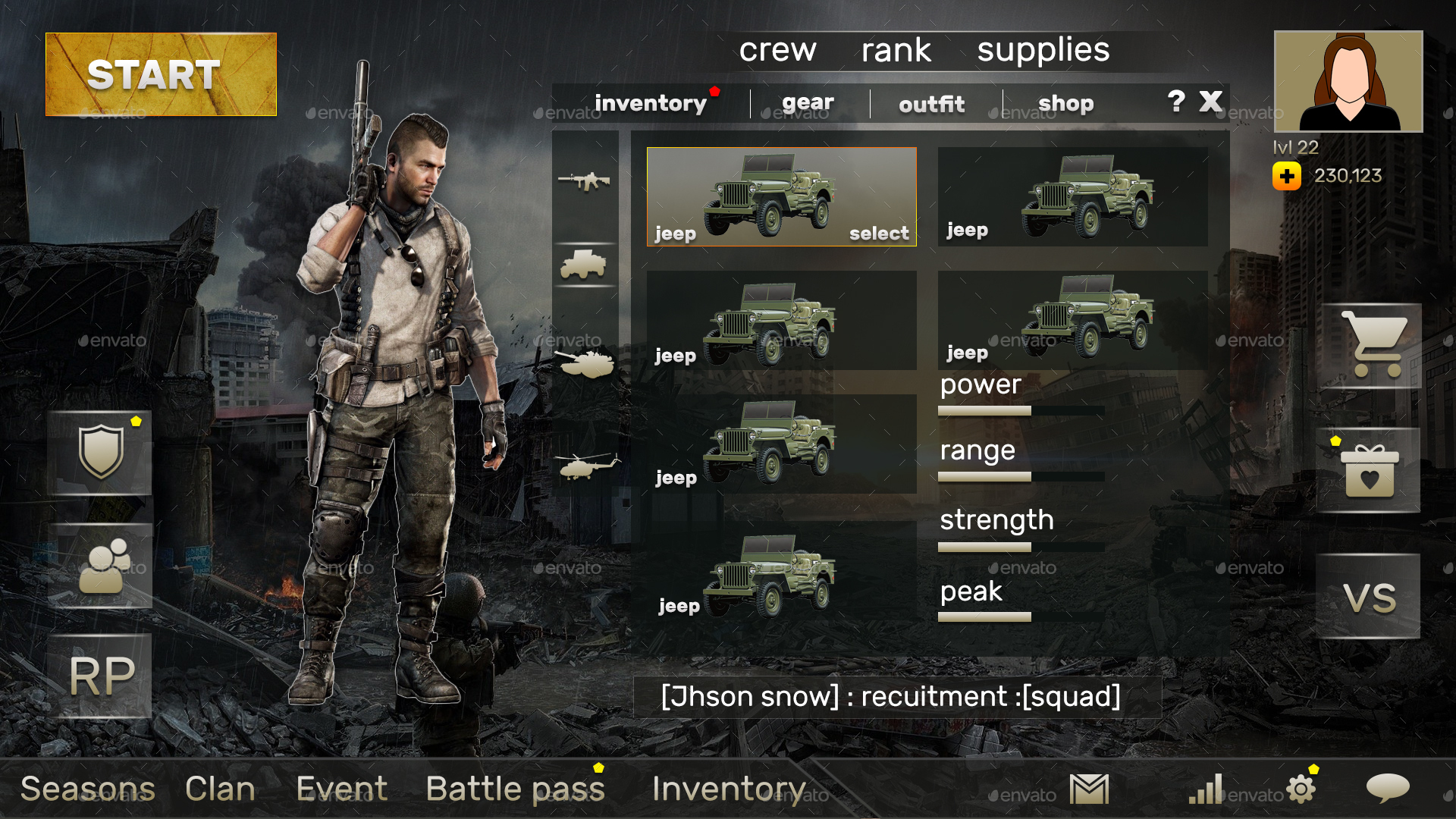 FPS Game UI, Game Assets | GraphicRiver