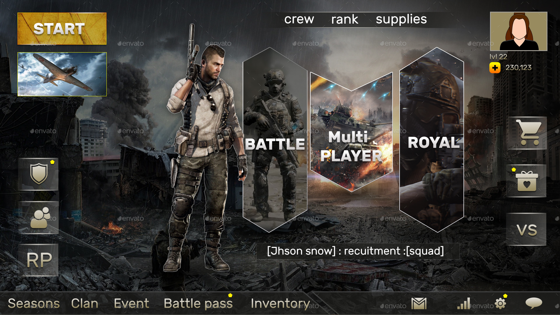 FPS Game UI, Game Assets | GraphicRiver