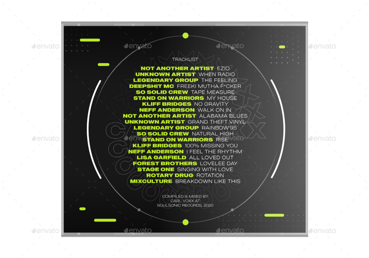 Modern DJ Mix / Album CD Cover Artwork Template by vinyljunkie ...