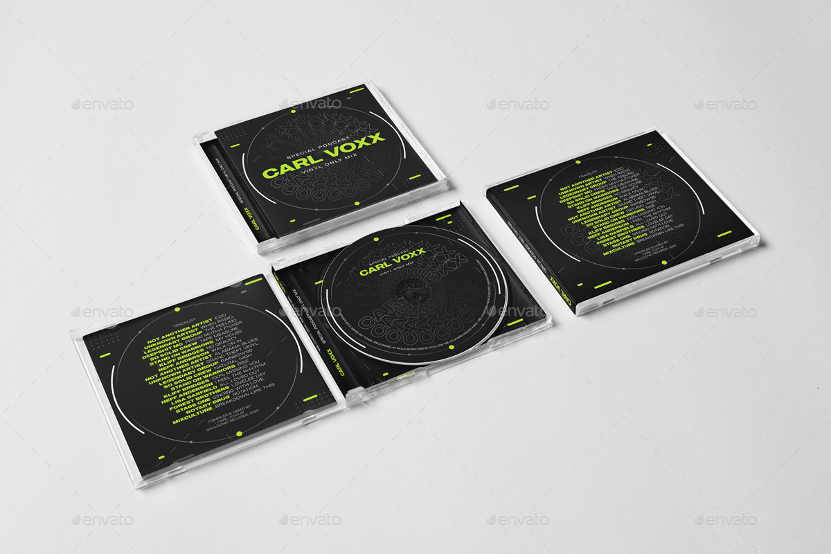 Modern DJ Mix / Album CD Cover Artwork Template by vinyljunkie ...