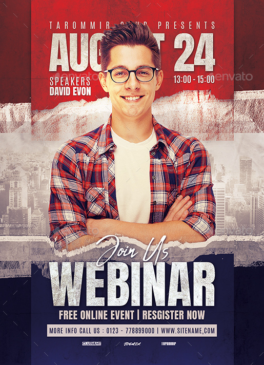 Webinar Flyer, Print Templates | GraphicRiver