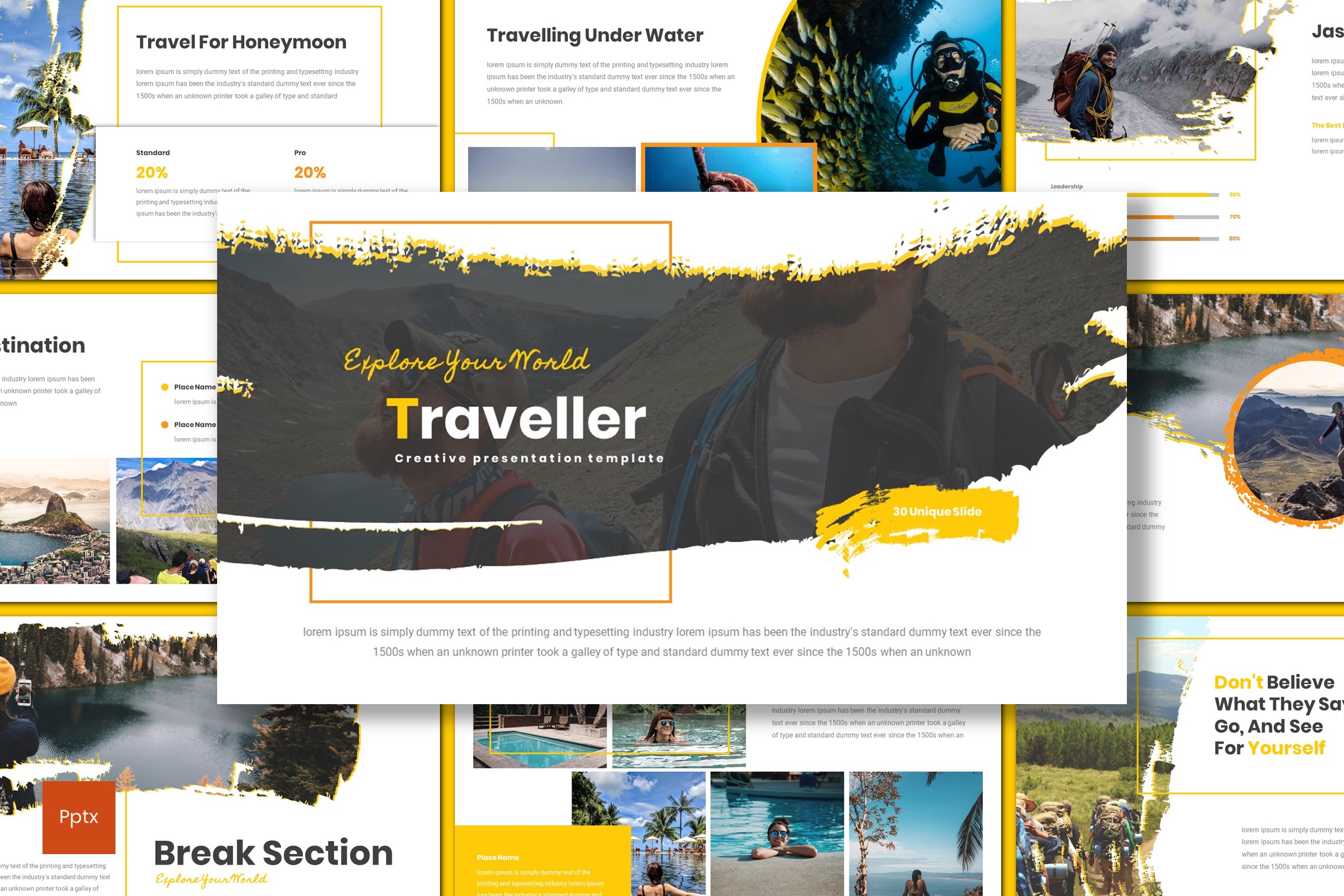 Traveler - Powerpoint Template, Presentation Templates | GraphicRiver