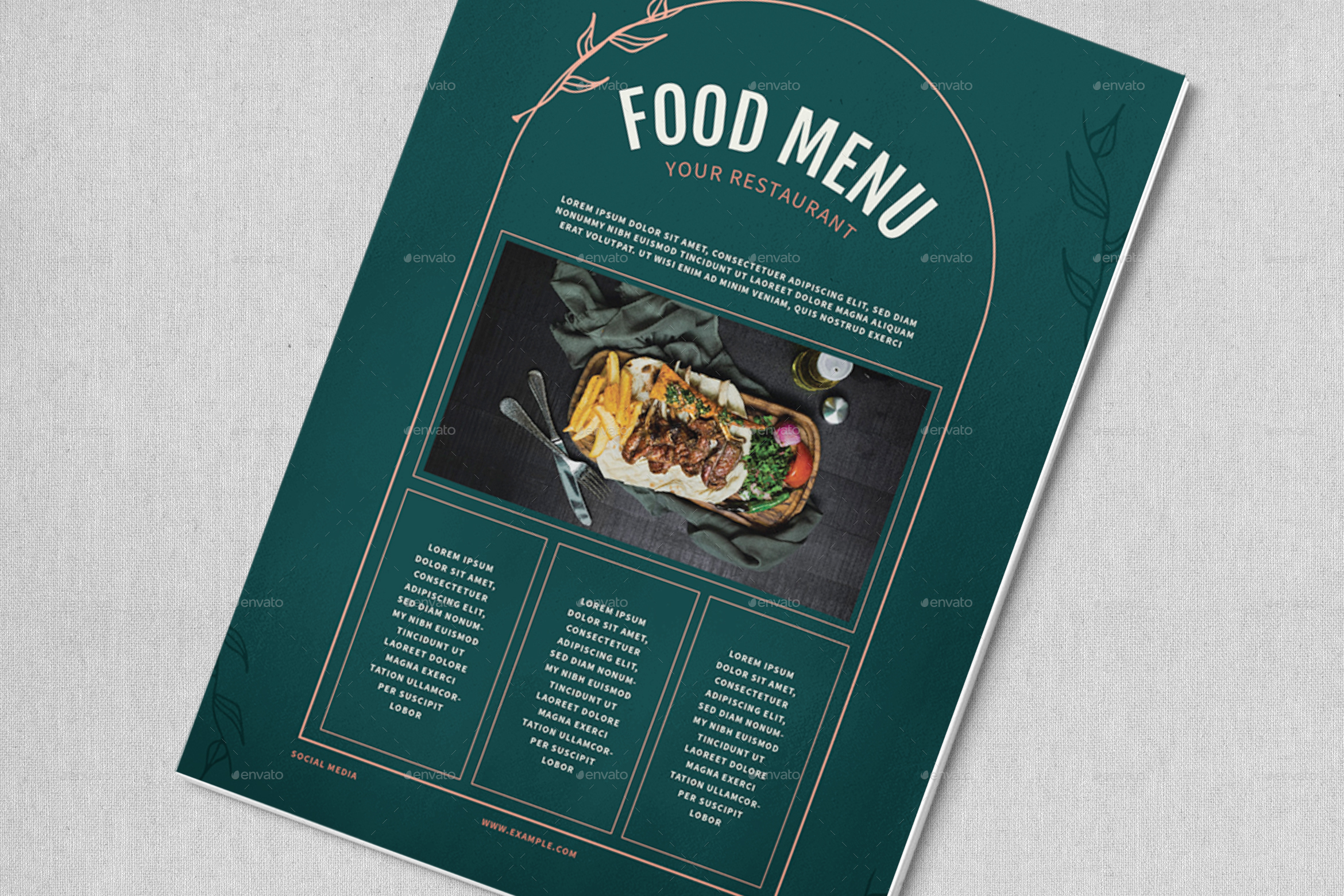 Modern Food Menu Set, Print Templates | GraphicRiver