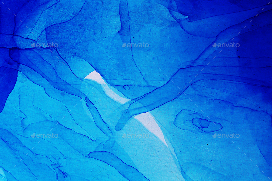 Blue Ink Painting Art Abstract backgrounds, Graphics | GraphicRiver