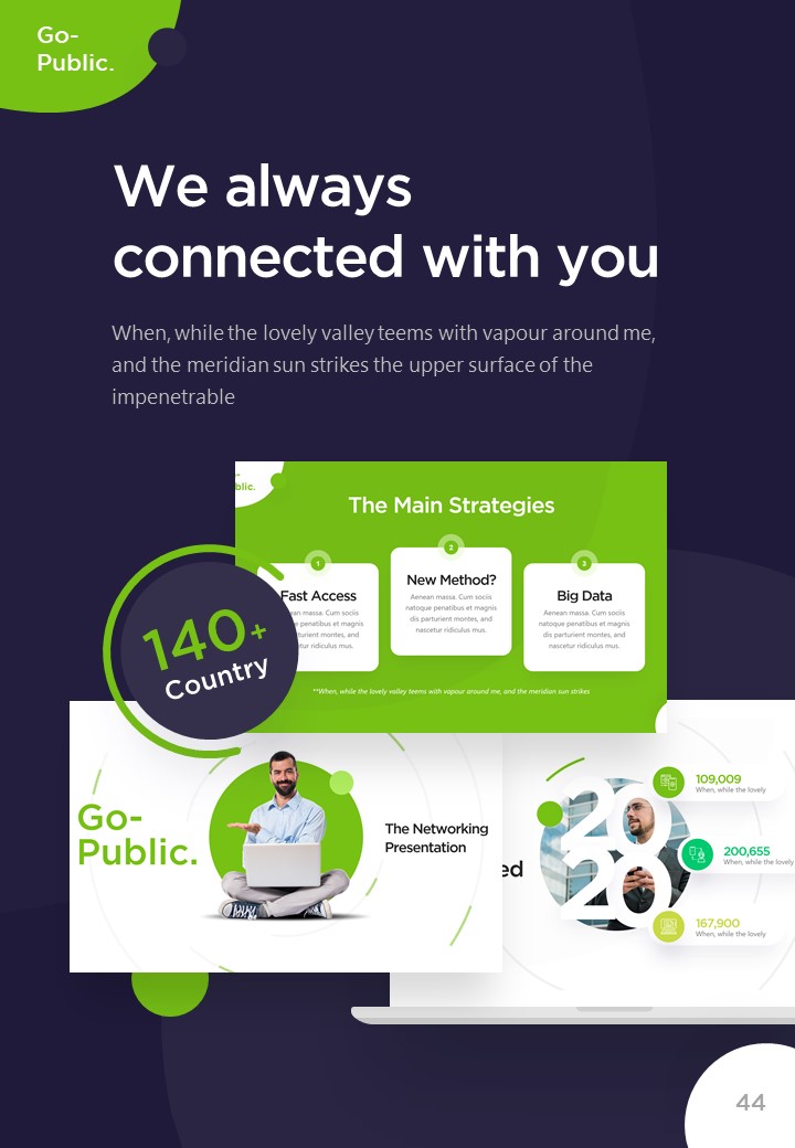 Go Public Technology Potrait Powerpoint Presentation Template Fully ...