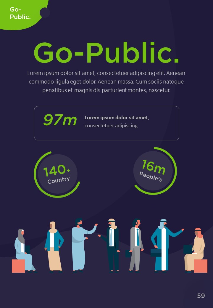 Go Public Technology Potrait Powerpoint Presentation Template Fully ...