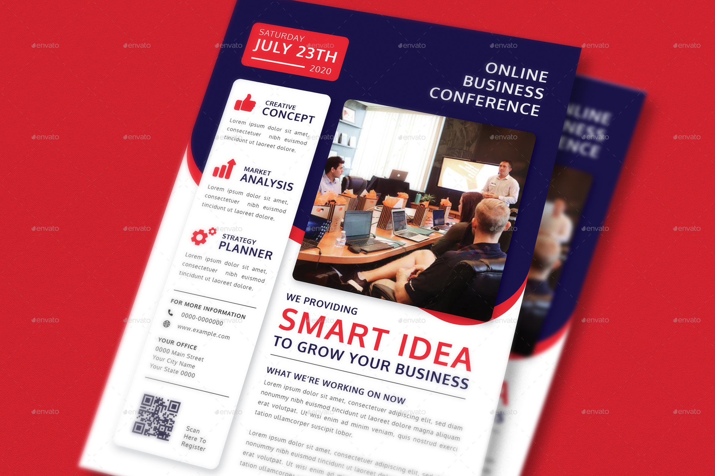 Online Conference Flyer Pack, Print Templates | GraphicRiver