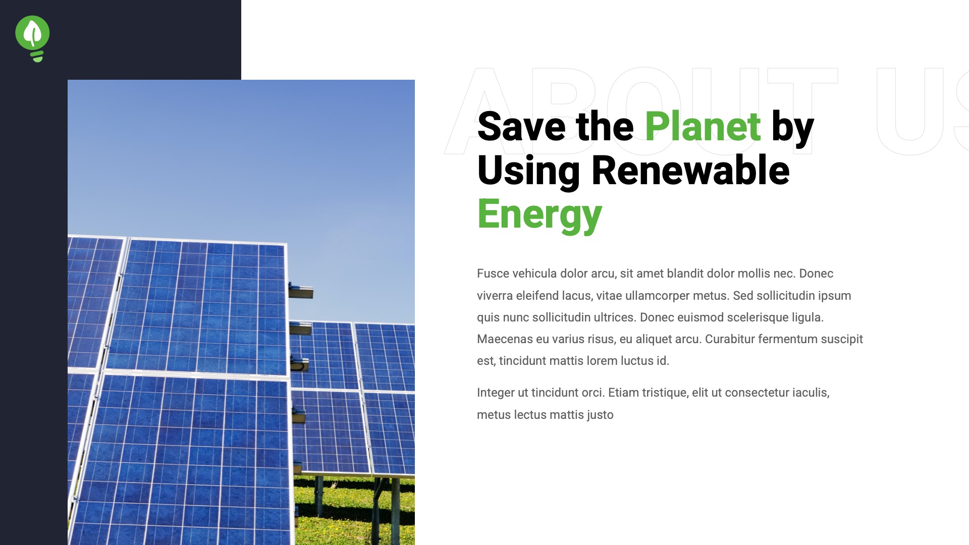 ENERGIZE - Solar & Renewable Energy Keynote Template, Presentation ...