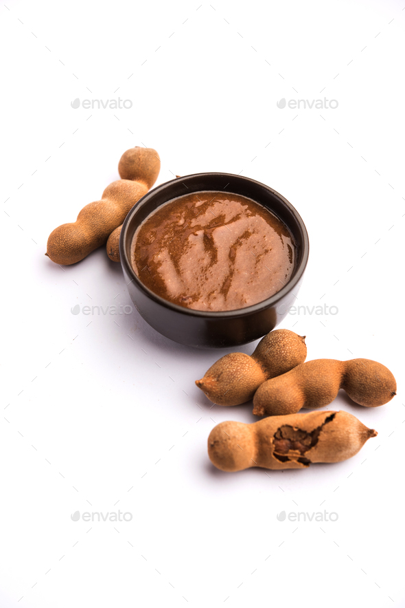Tangy Tamarind Puree Or Imli Paste Stock Photo by stockimagefactory