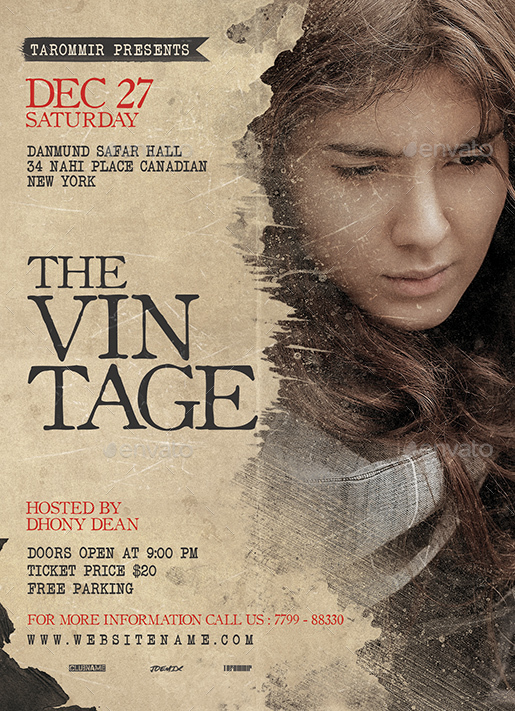 Vintage Flyer by tarommir | GraphicRiver
