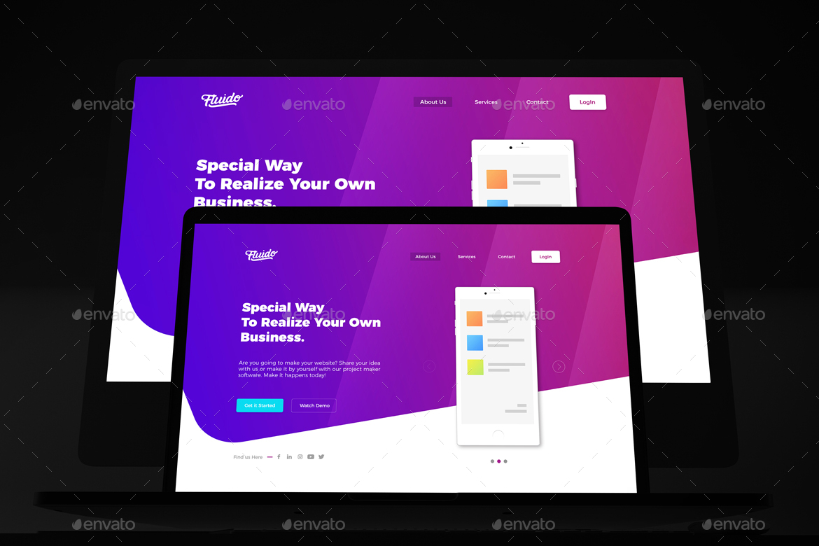 Dark Web Mockup, Graphics | GraphicRiver