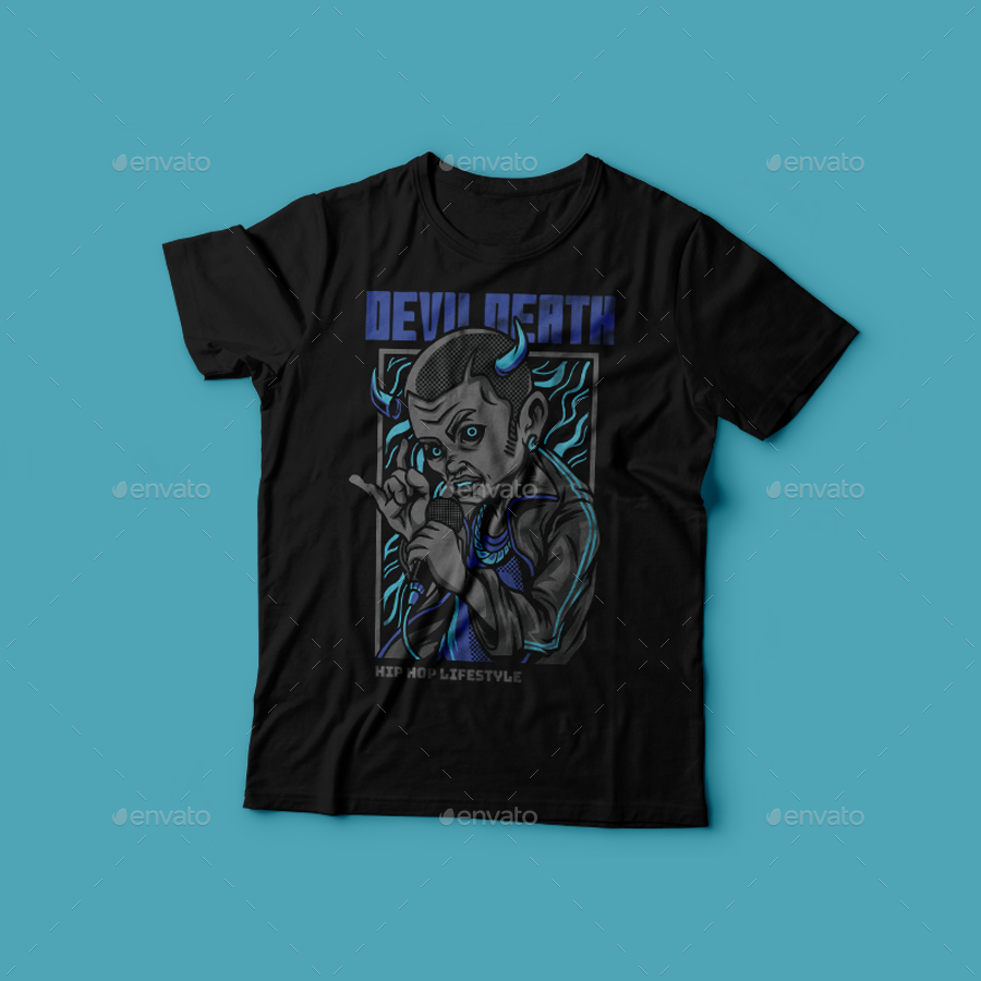 Devil Death T-Shirt Design, T-Shirts | GraphicRiver