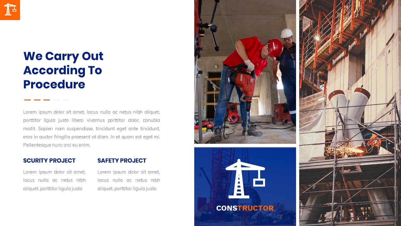 Constructor - Construction Presentation Template, Presentation Templates
