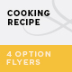 Cooking Recipe Flyers – 4 Options, Print Templates | GraphicRiver
