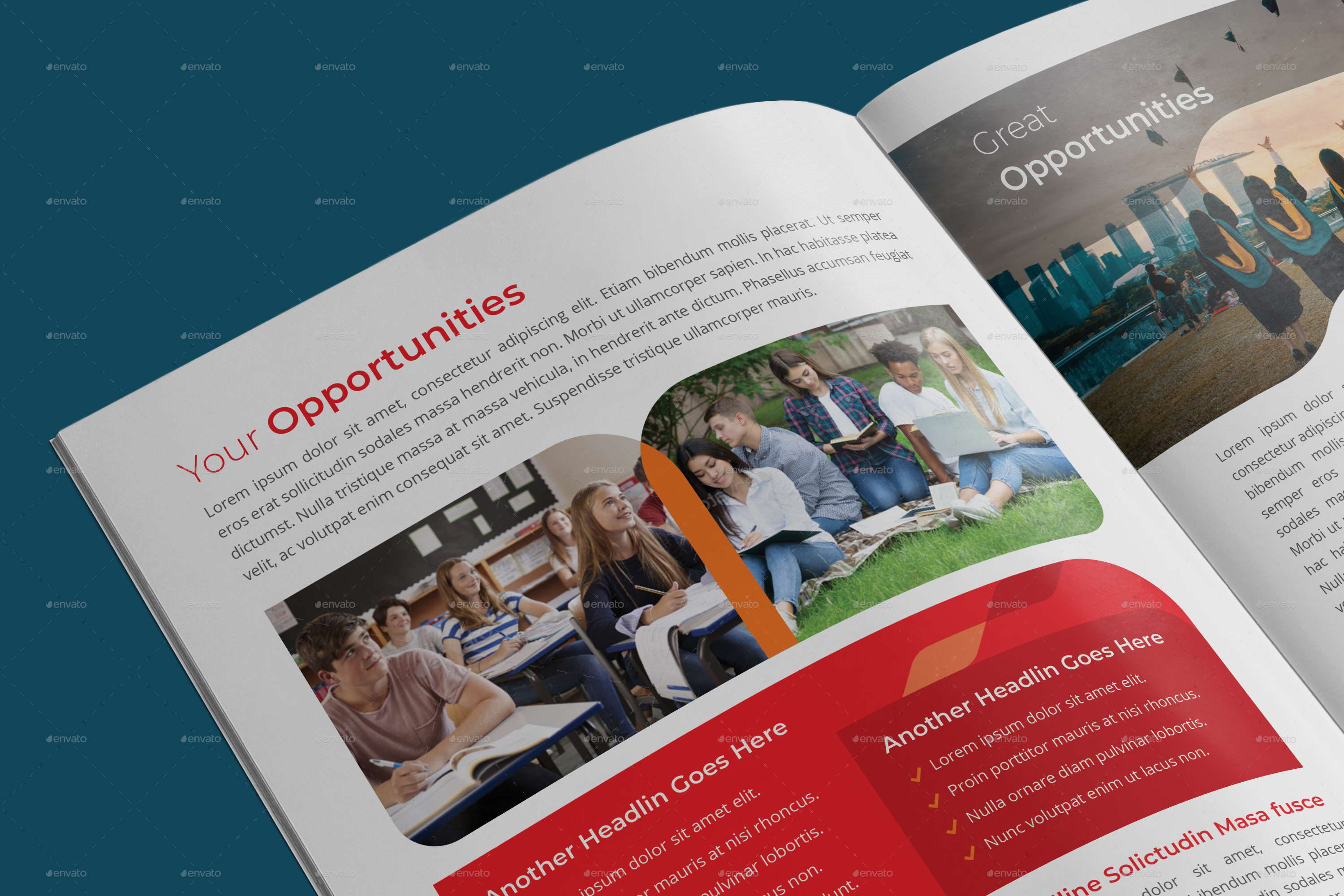 College University Prospectus Magazine, Print Templates | GraphicRiver