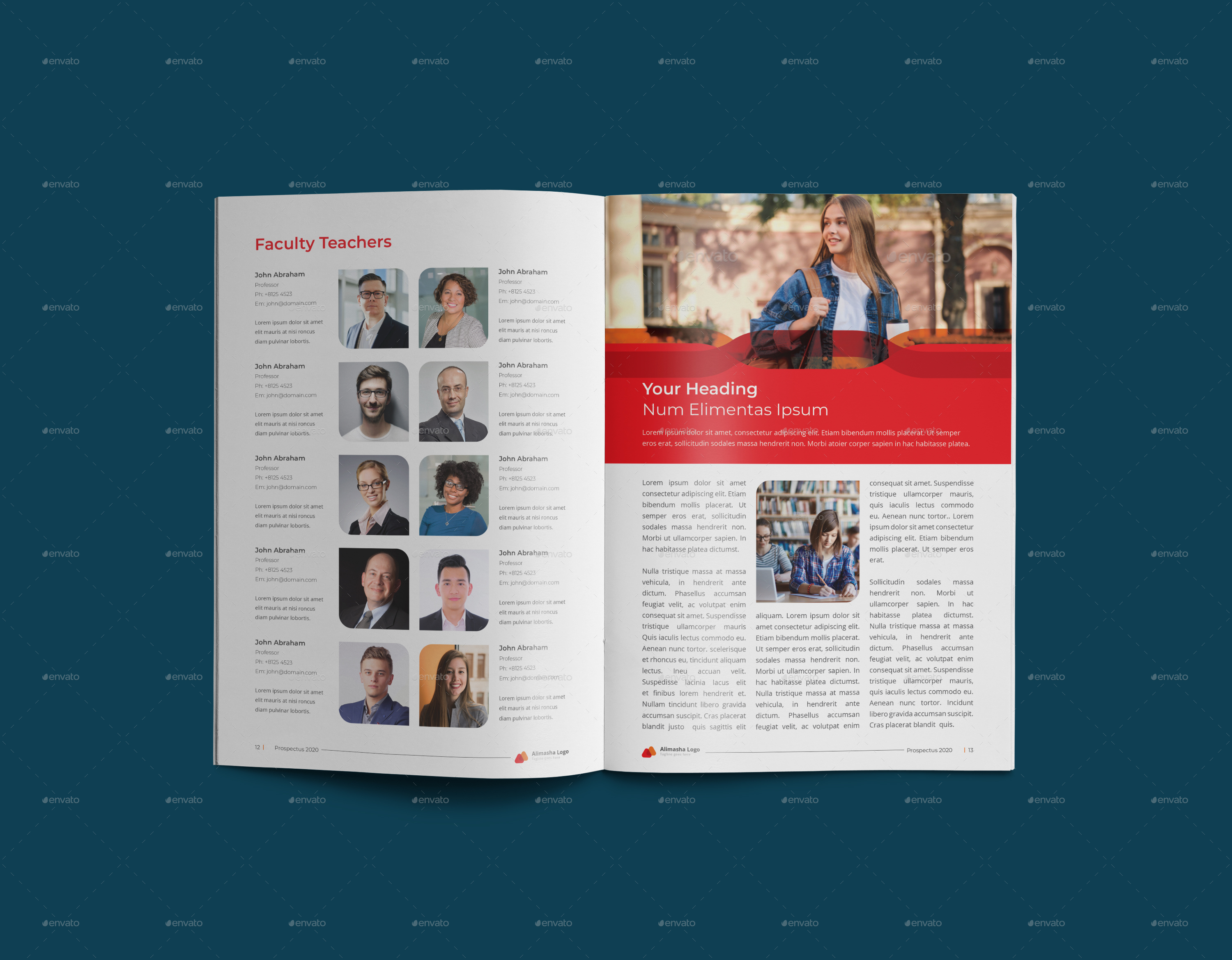 College University Prospectus Magazine, Print Templates | GraphicRiver
