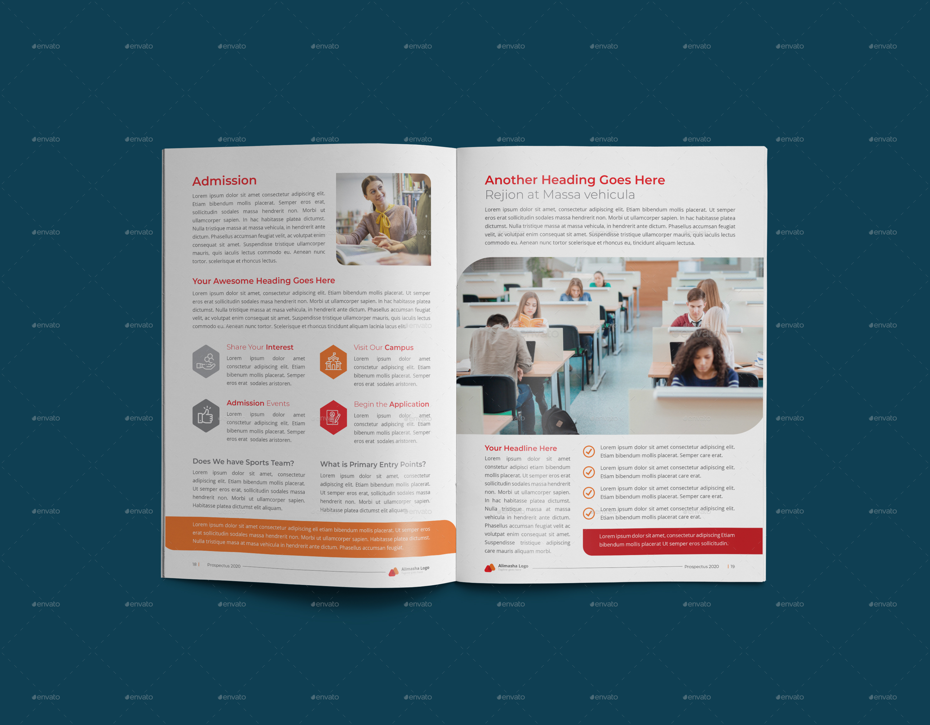 College University Prospectus Magazine, Print Templates | GraphicRiver