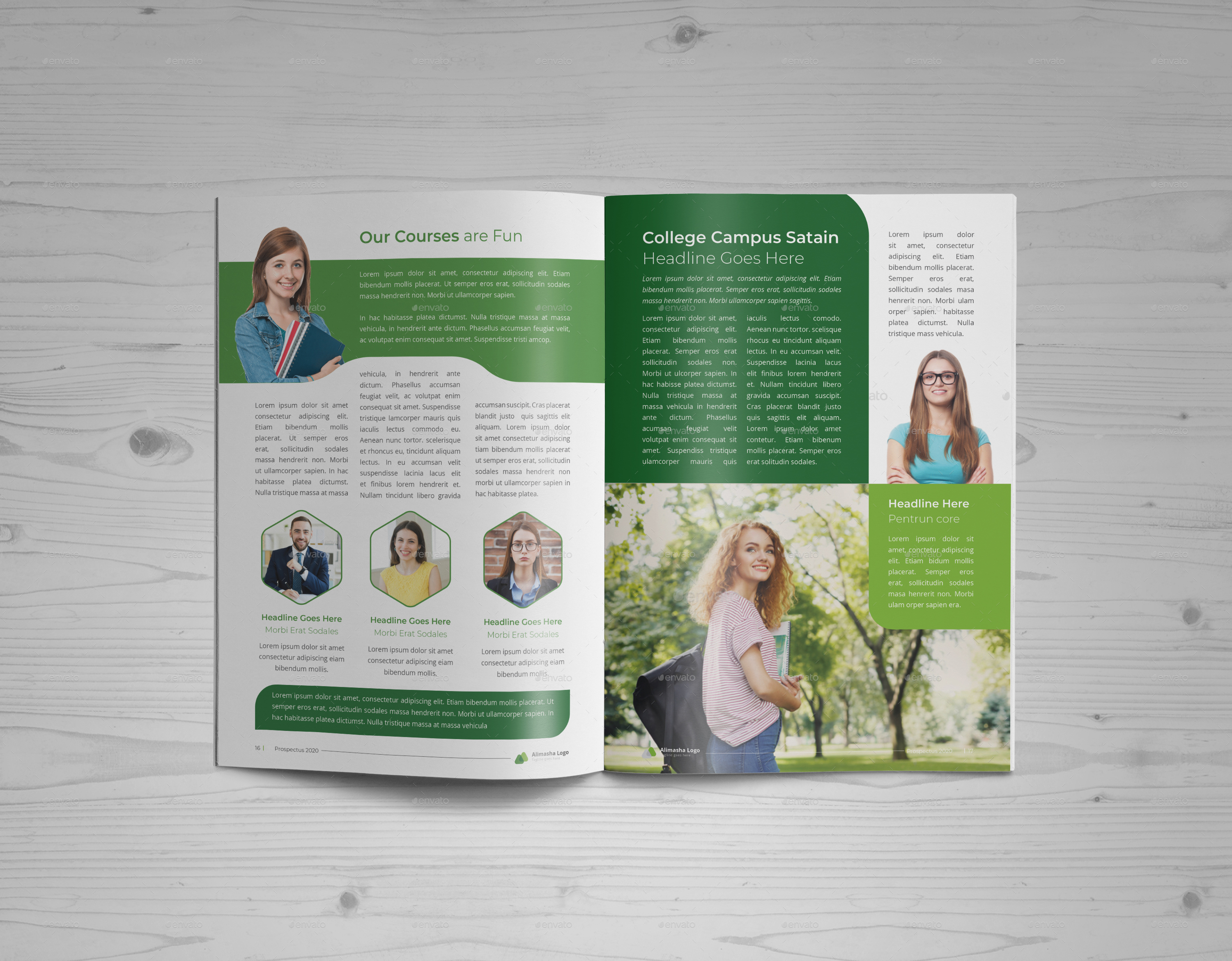 College University Prospectus Magazine, Print Templates | GraphicRiver