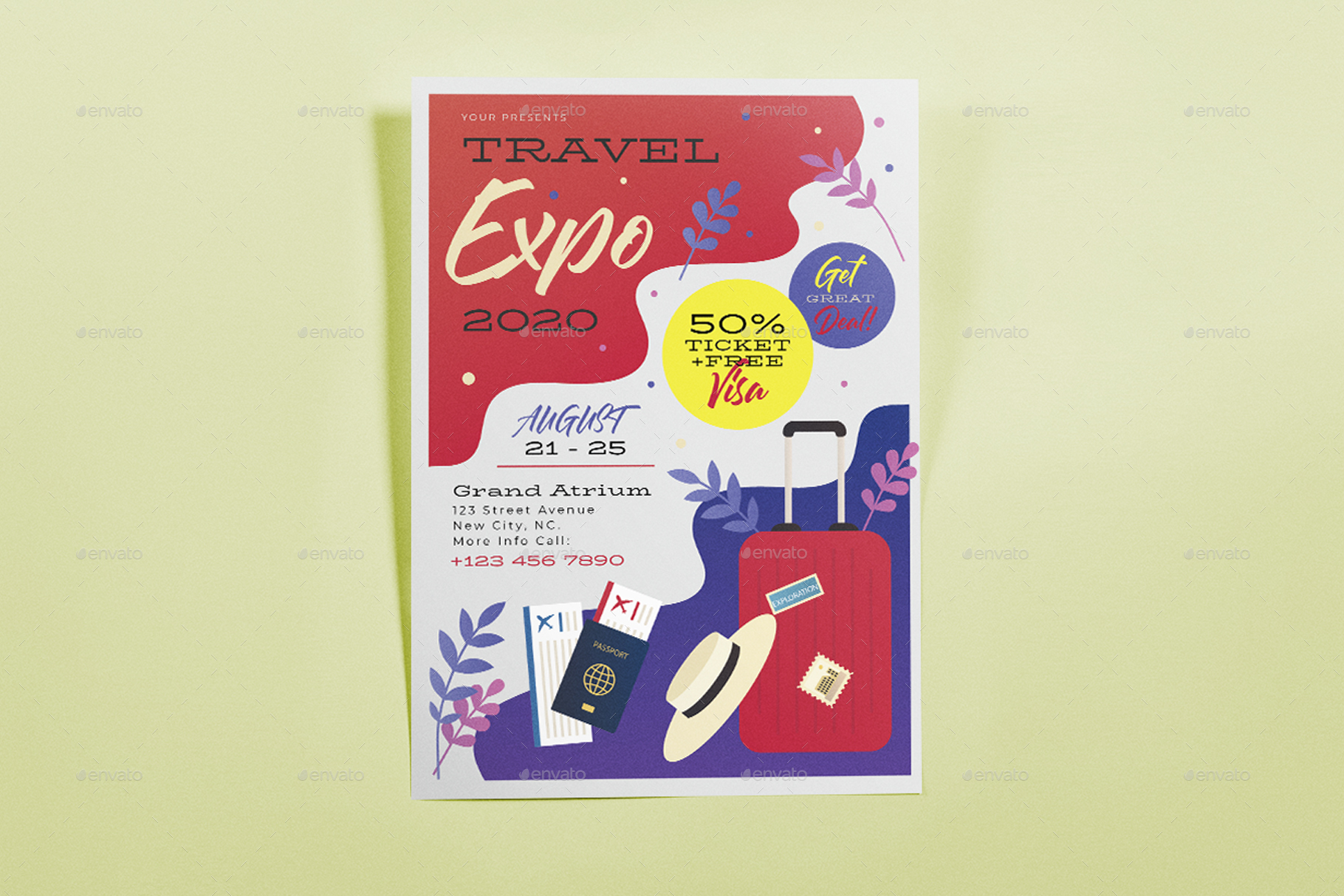 Travel Expo Template Set, Print Templates | GraphicRiver