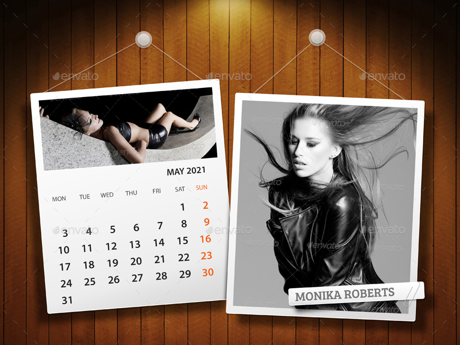 Customizable Calendar 2021 Photo Frame V07, Graphics | GraphicRiver