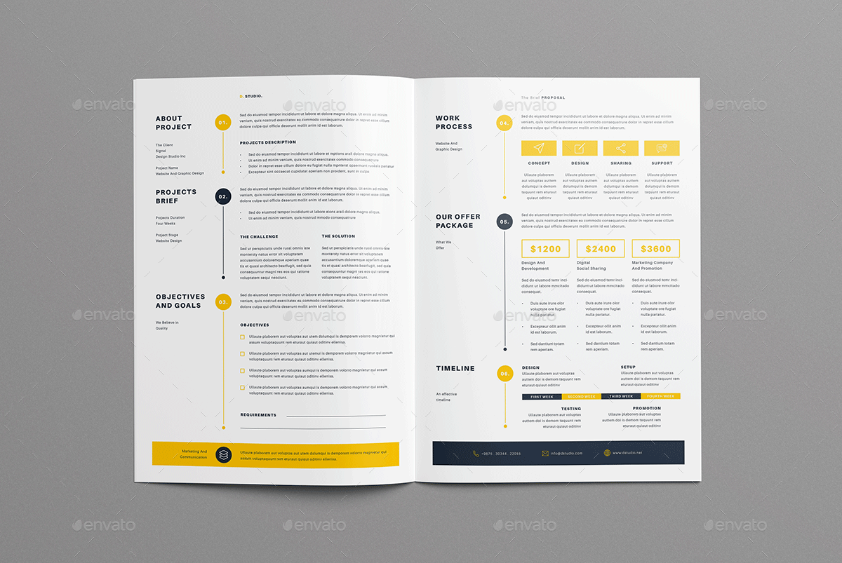 Brief Proposal Templates, Print Templates | GraphicRiver