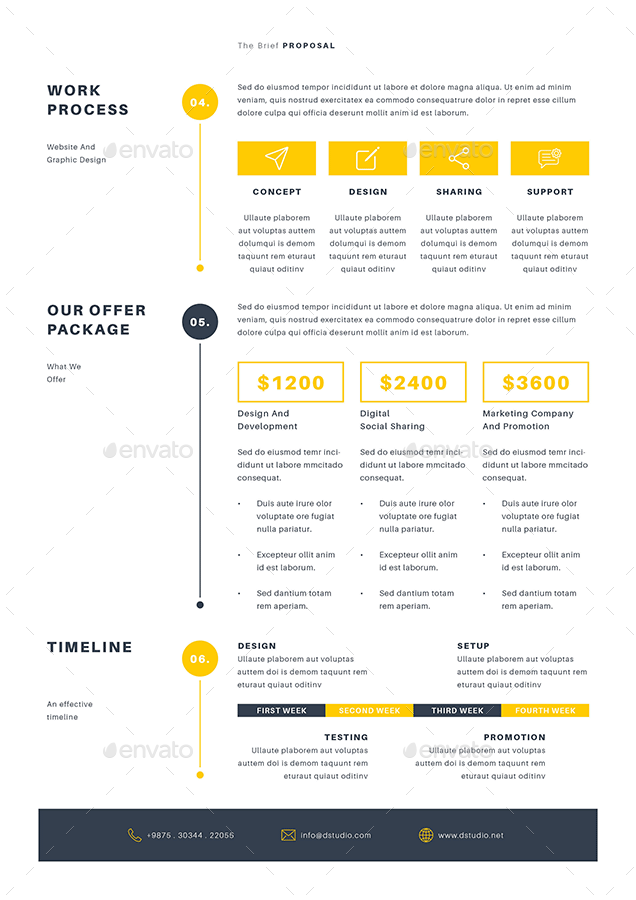 Brief Proposal Templates, Print Templates | GraphicRiver