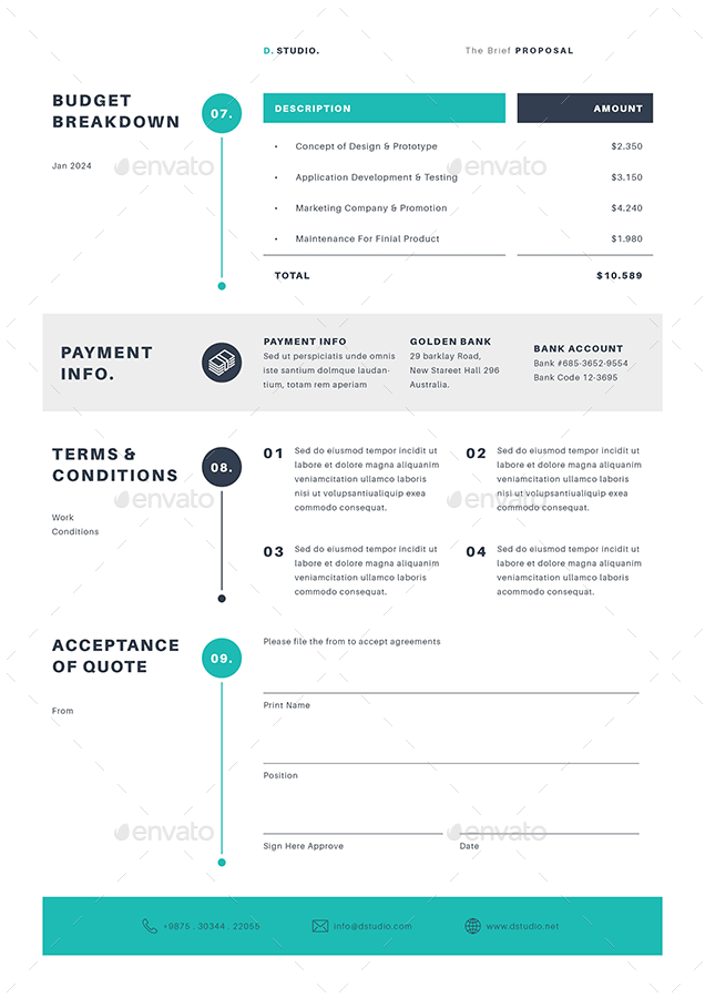 Brief Proposal Templates, Print Templates | GraphicRiver