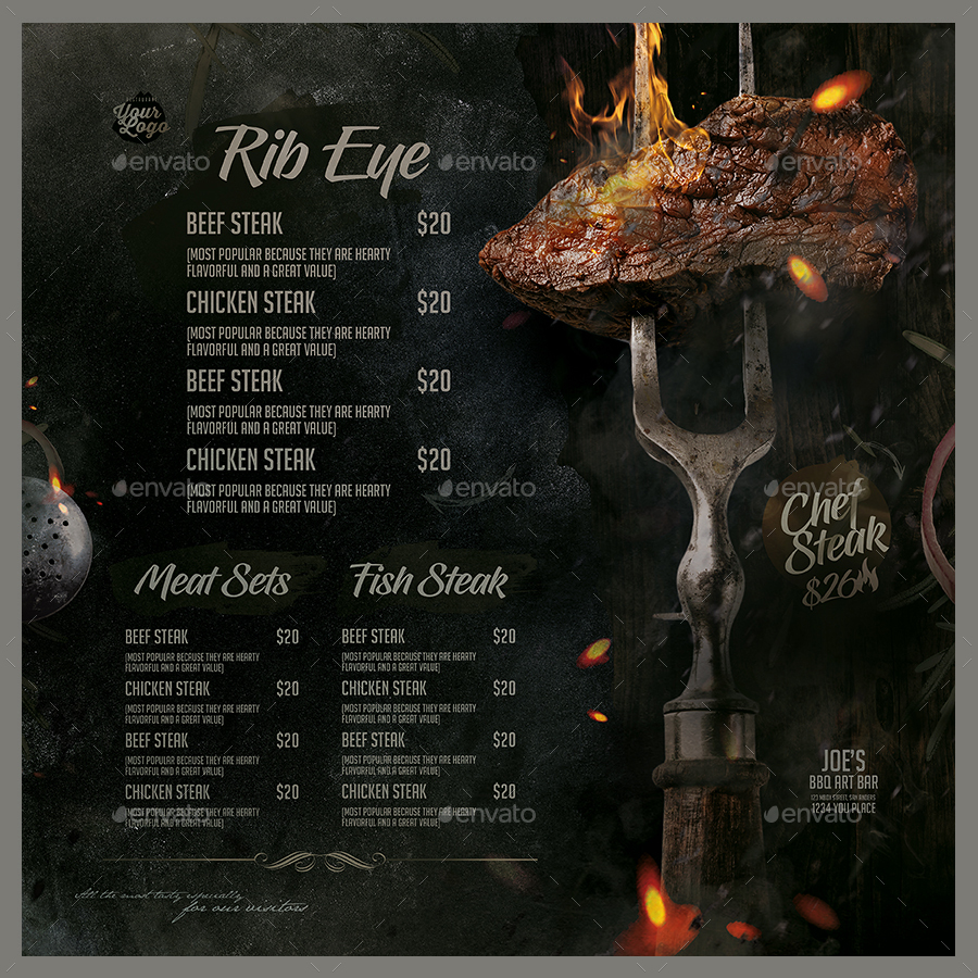 Pub Menu, Print Templates | GraphicRiver