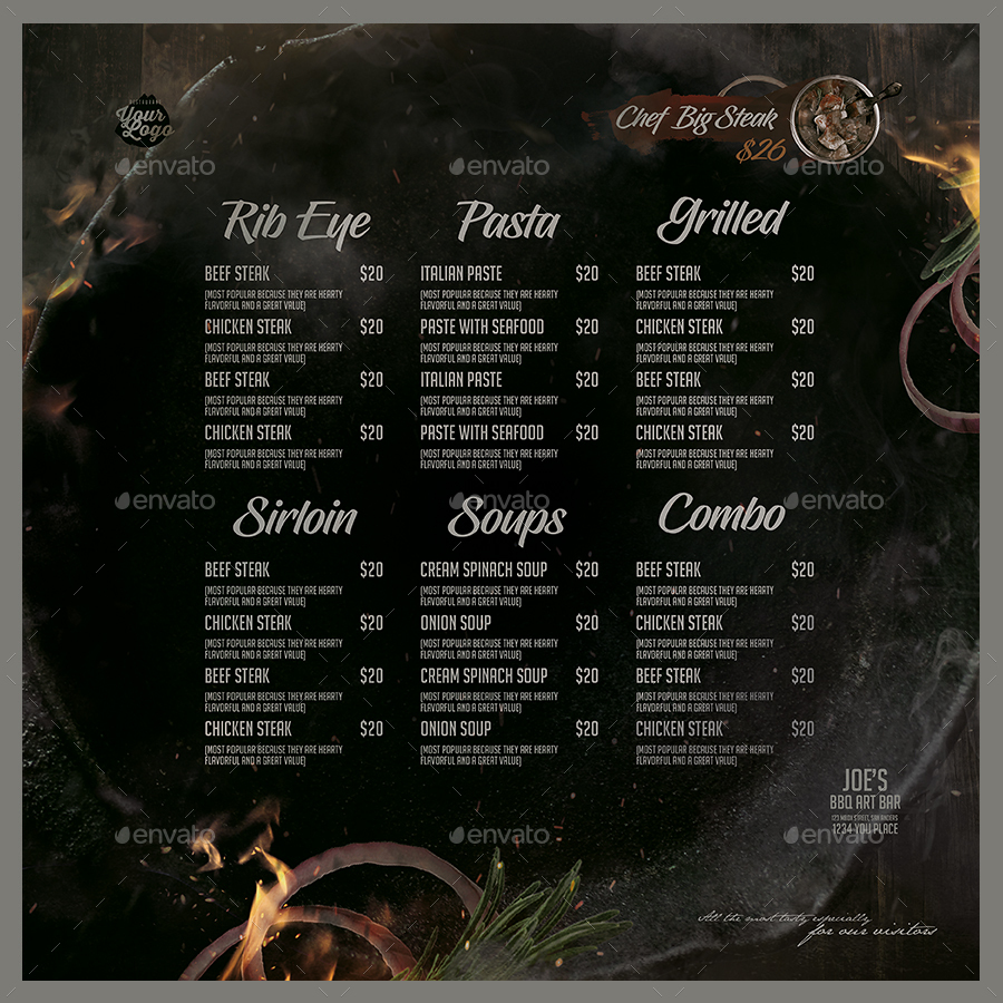 Pub Menu, Print Templates | GraphicRiver