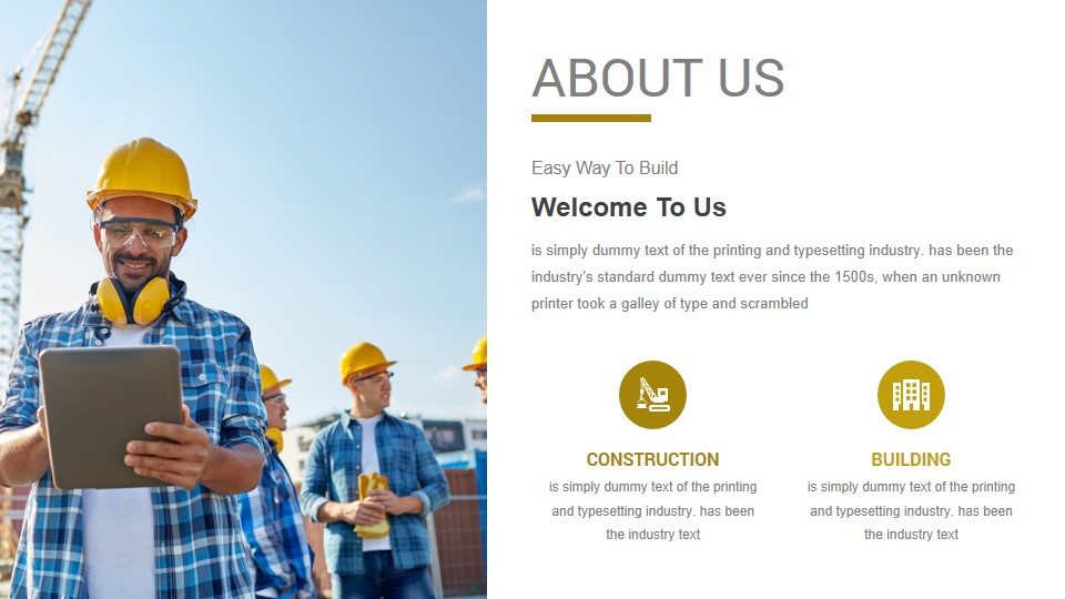 Construction Keynote Presentation Template, Presentation Templates