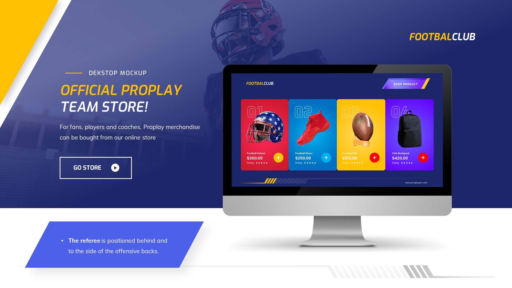 Proplay - American Football Sport Keynote Template, Presentation Templates