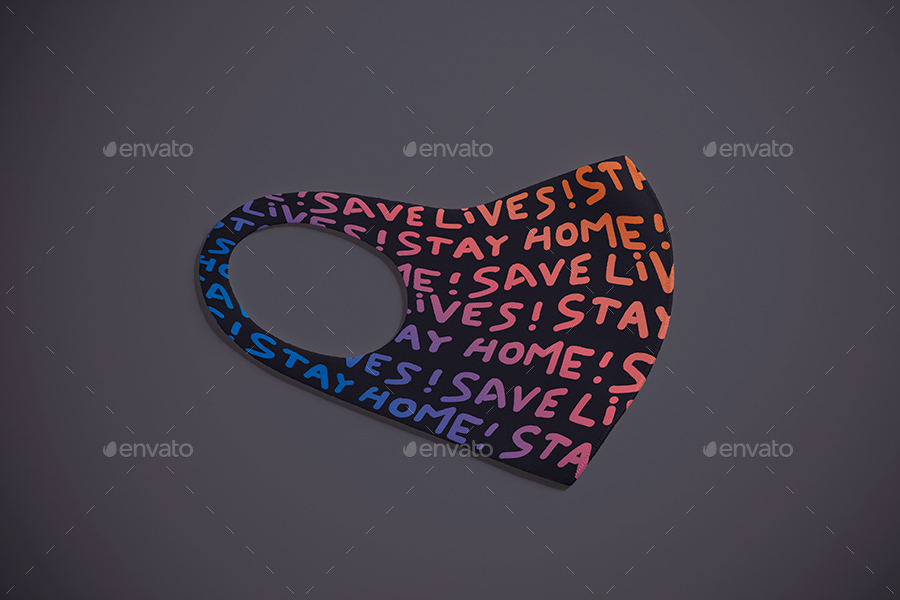 Face Mask Mock-up, Graphics | GraphicRiver