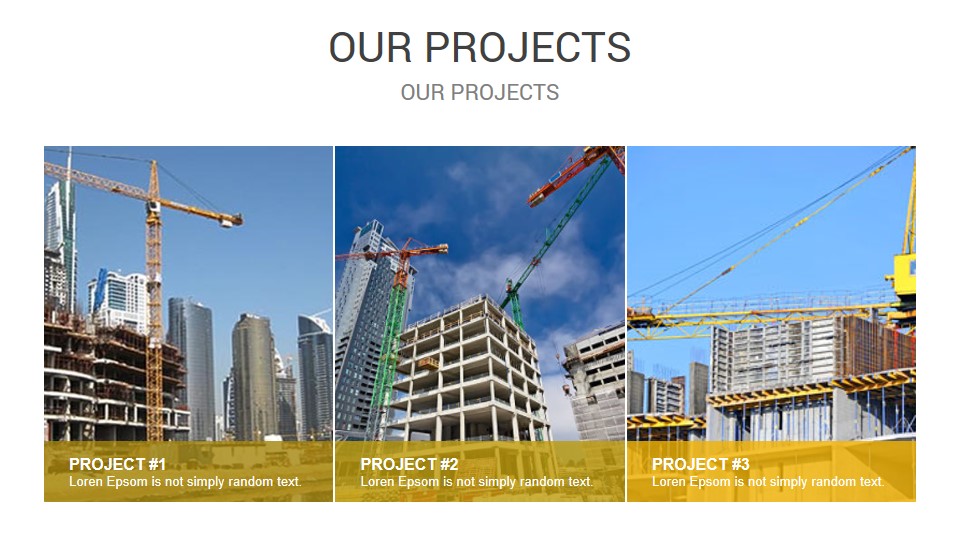 Construction Google Slides Presentation Template, Presentation Templates