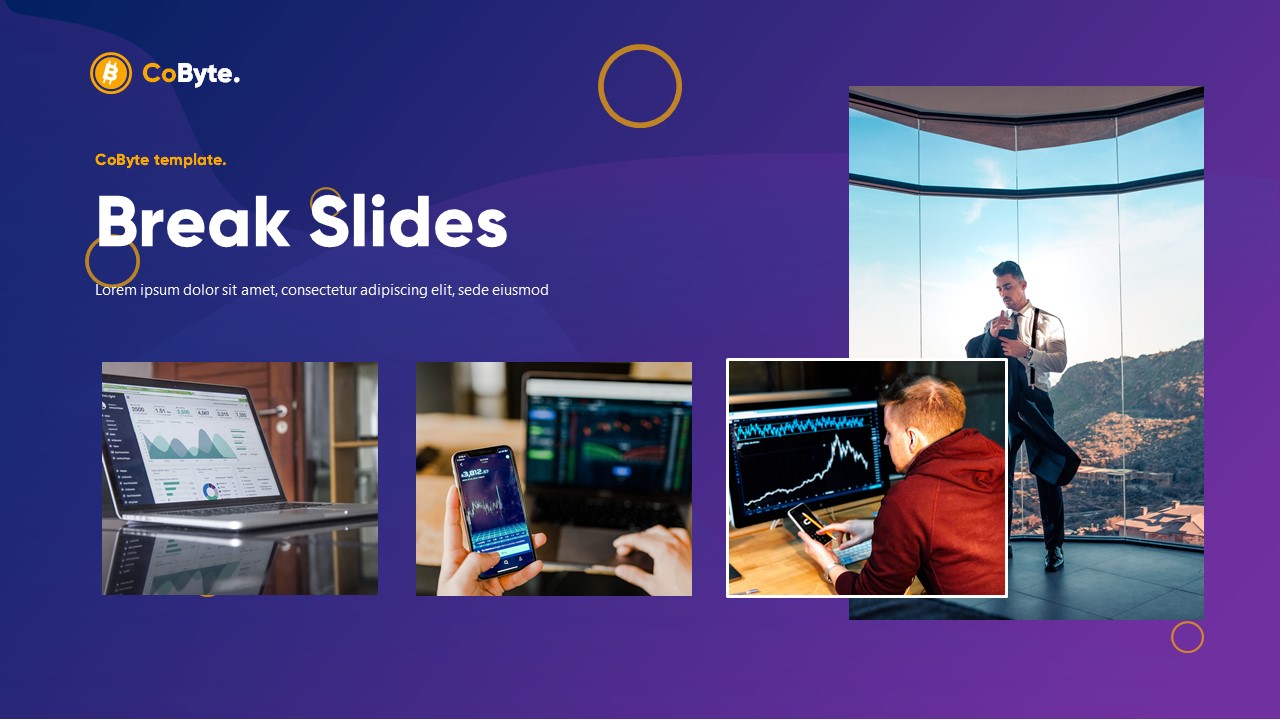 CoByte - Cryptocurrency Blokchain Powerpoint Template, Presentation ...