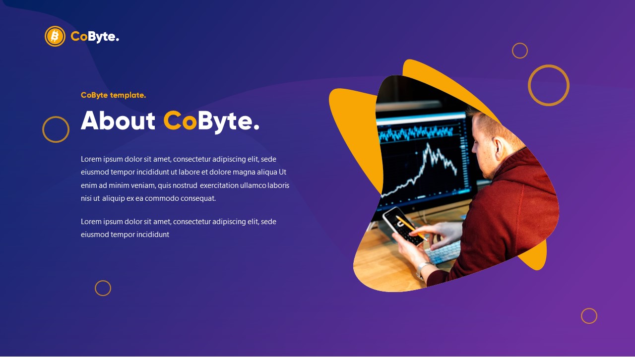 CoByte - Cryptocurrency Blokchain Powerpoint Template, Presentation ...