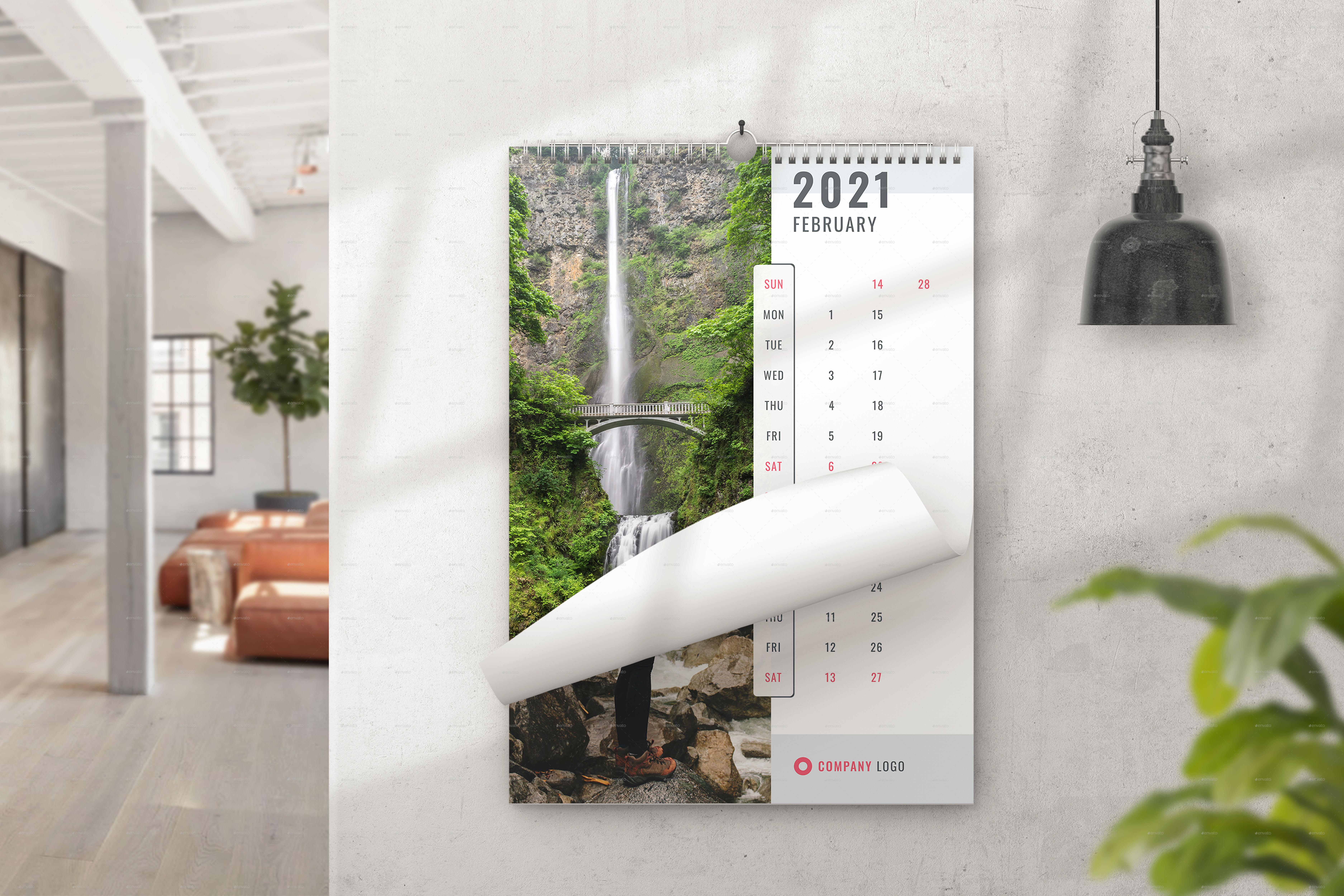 Wall Calendar 2021, Print Templates | GraphicRiver