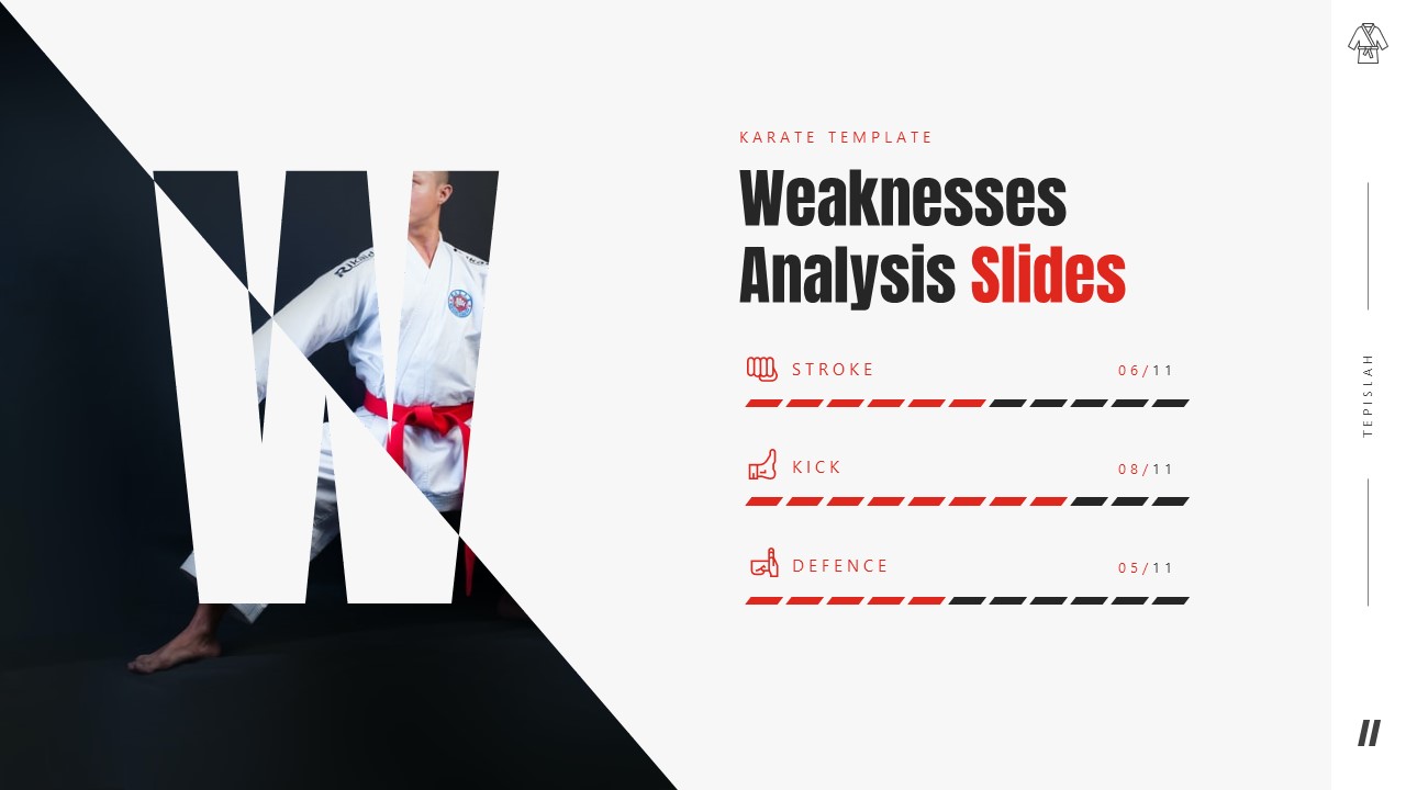 Tepislah - Karate & Martial Art Powerpoint Template, Presentation Templates