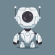 Robot Cyborg Vector Cartoon Icon, Vectors | GraphicRiver