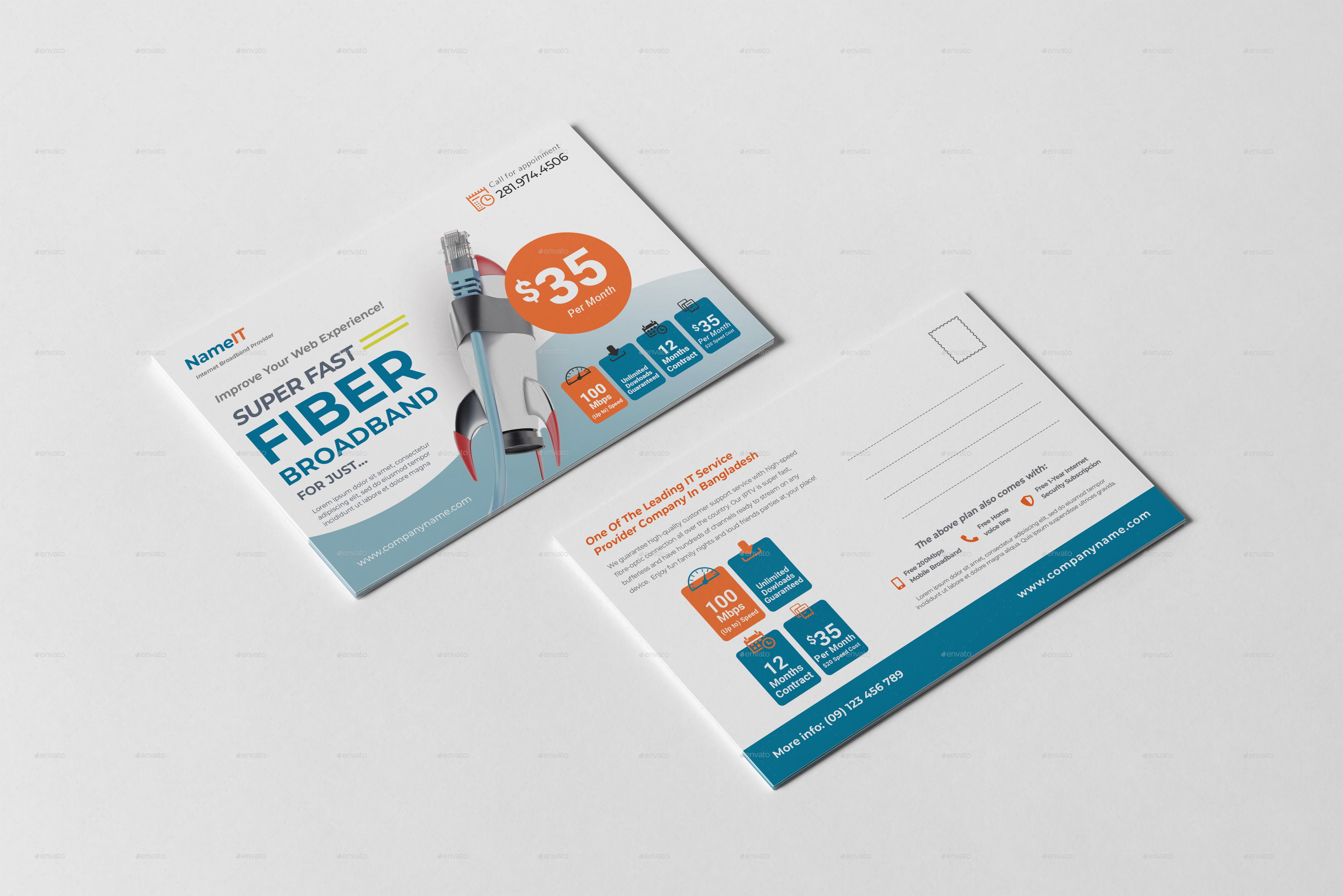 Internet Broadband Promotion Bundle, Print Templates | GraphicRiver