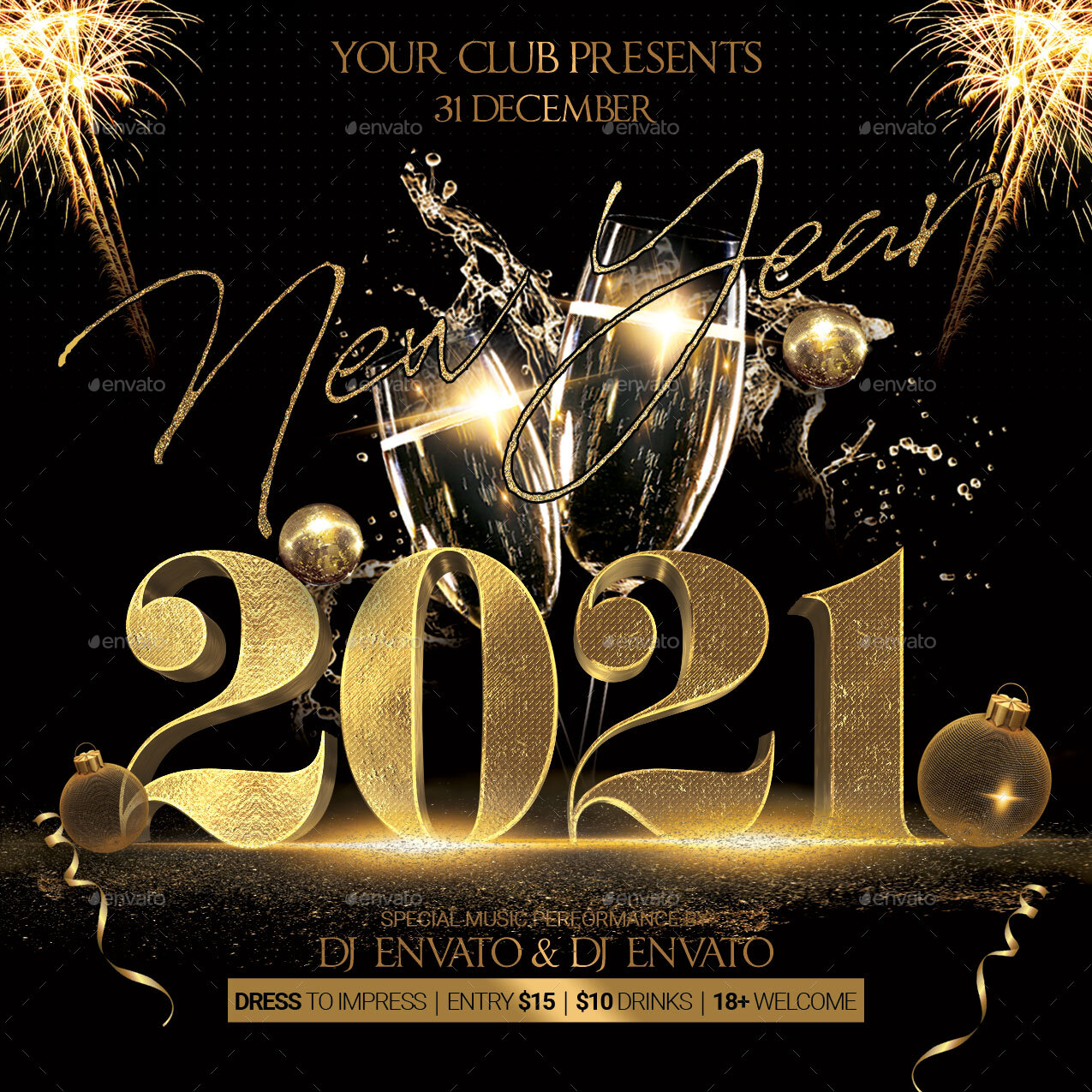 2021 New Year by oloreon | GraphicRiver