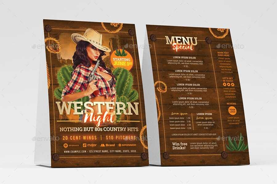 Country Western Flyer, Print Templates | GraphicRiver